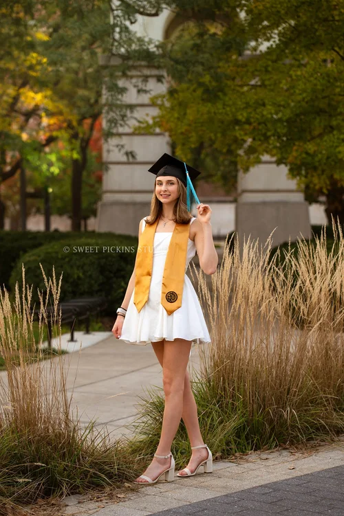 TAYLOR's Purdue Fall Graduation Photography in Cap and Gown in West ...