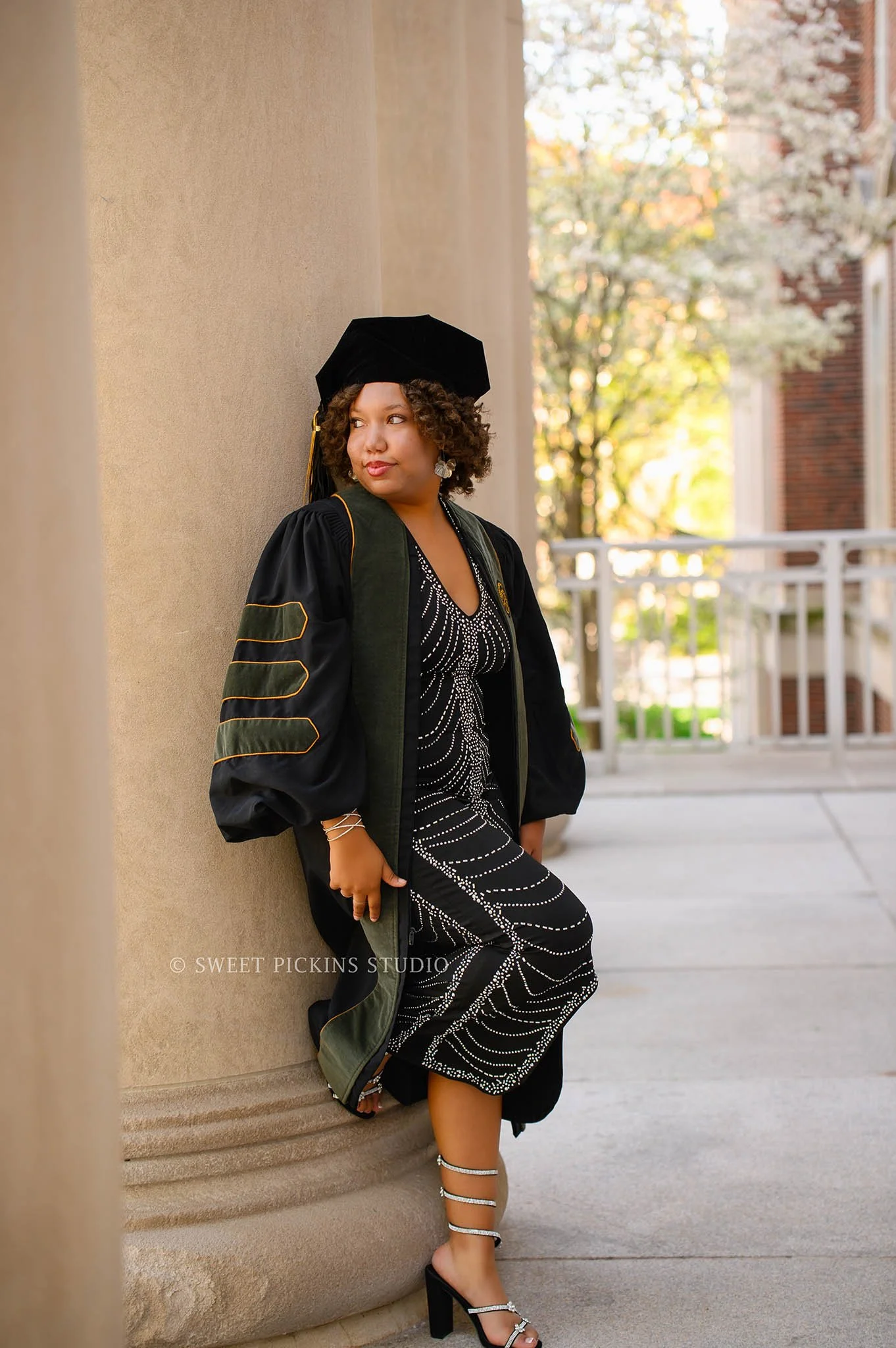 Lauren | Graduation Cap and Gown Portraits at Purdue West Lafayette ...