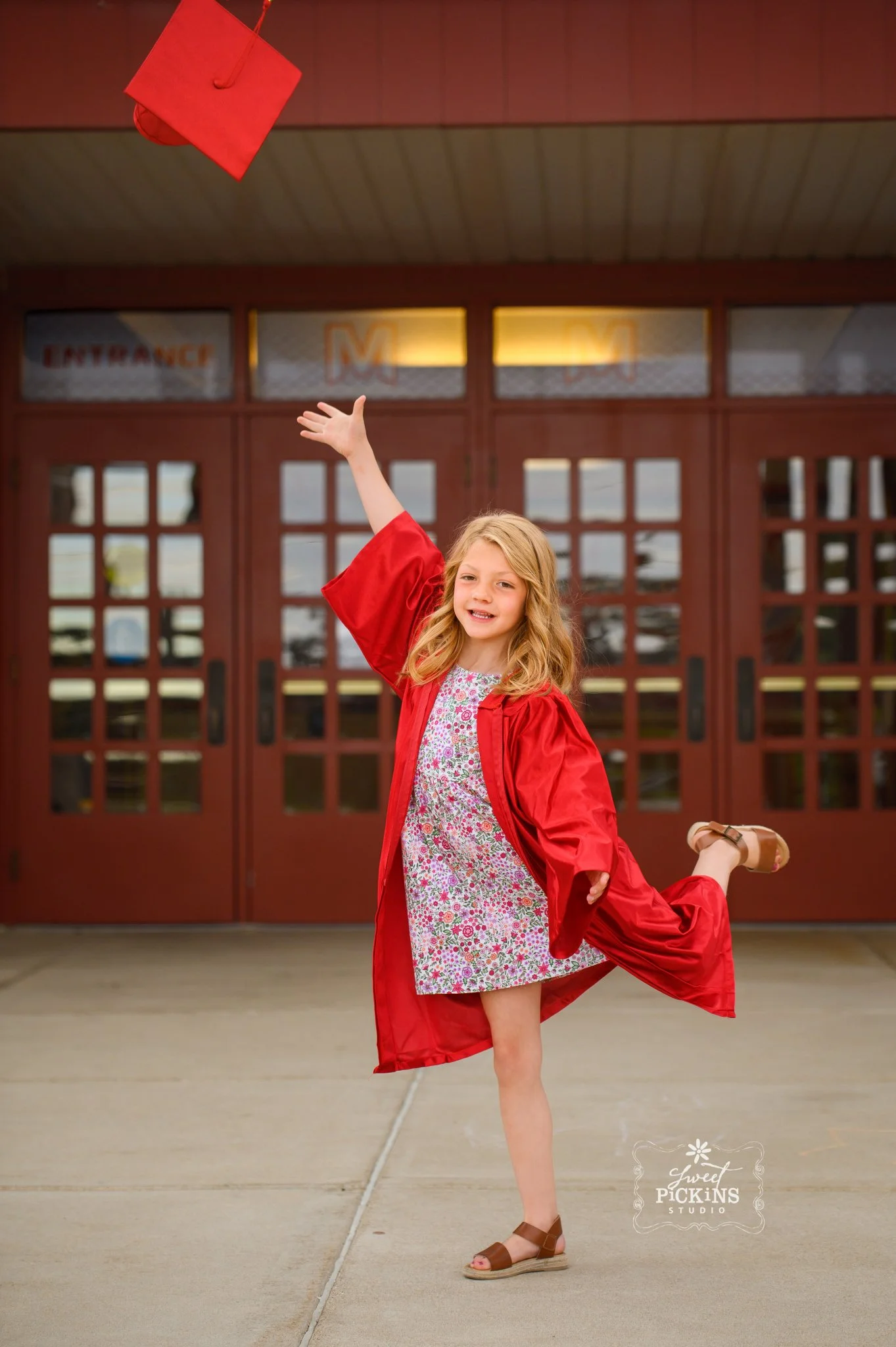 Kindergarten Graduation Cap & Gown Portraits — Sweet Pickins Studio ...