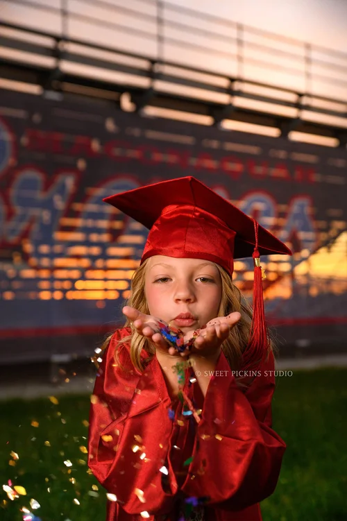 Kindergarten Graduation Cap & Gown Portraits — Sweet Pickins Studio ...
