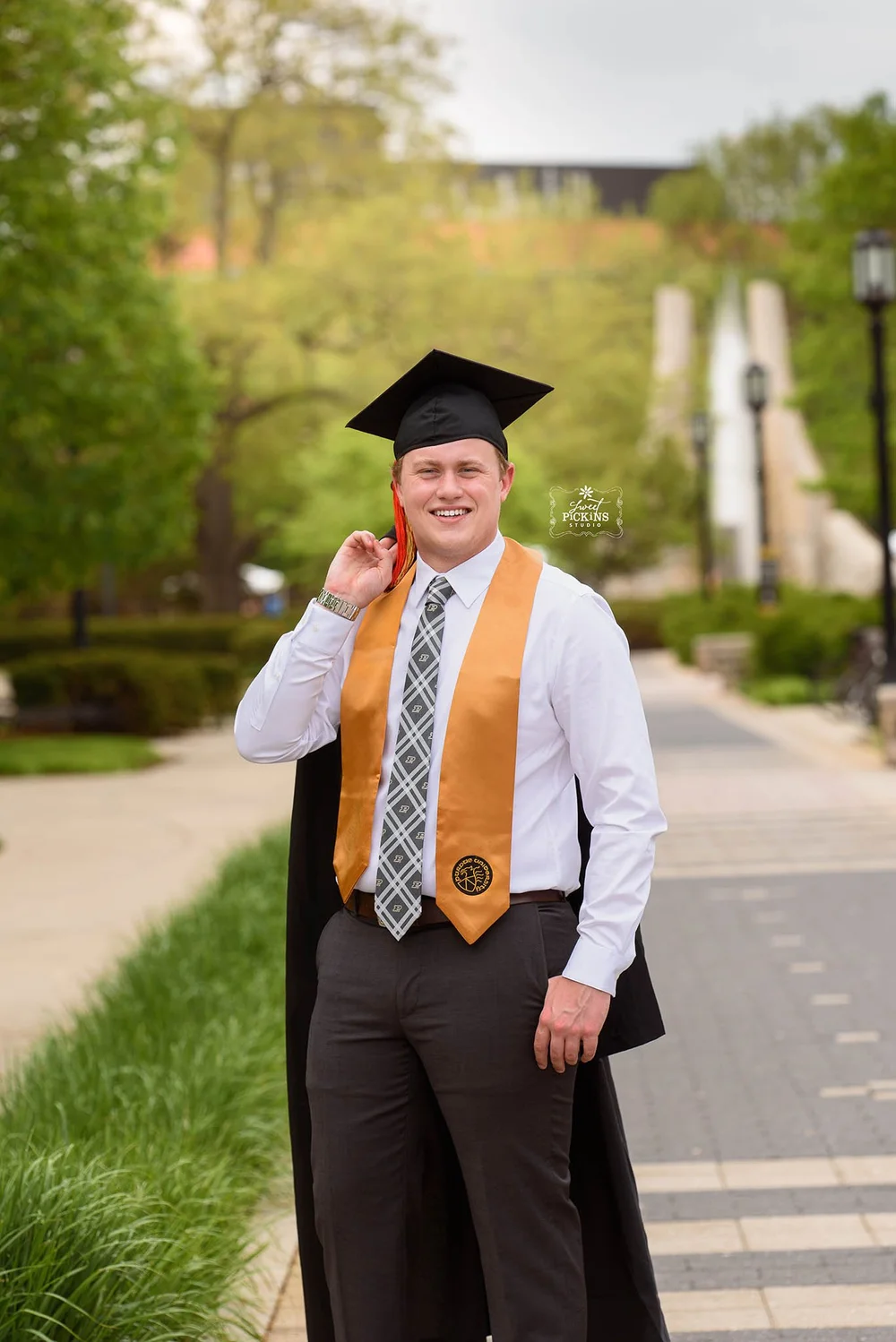 Jack | Purdue University Senior Guy Cap & Gown Photography — Sweet ...