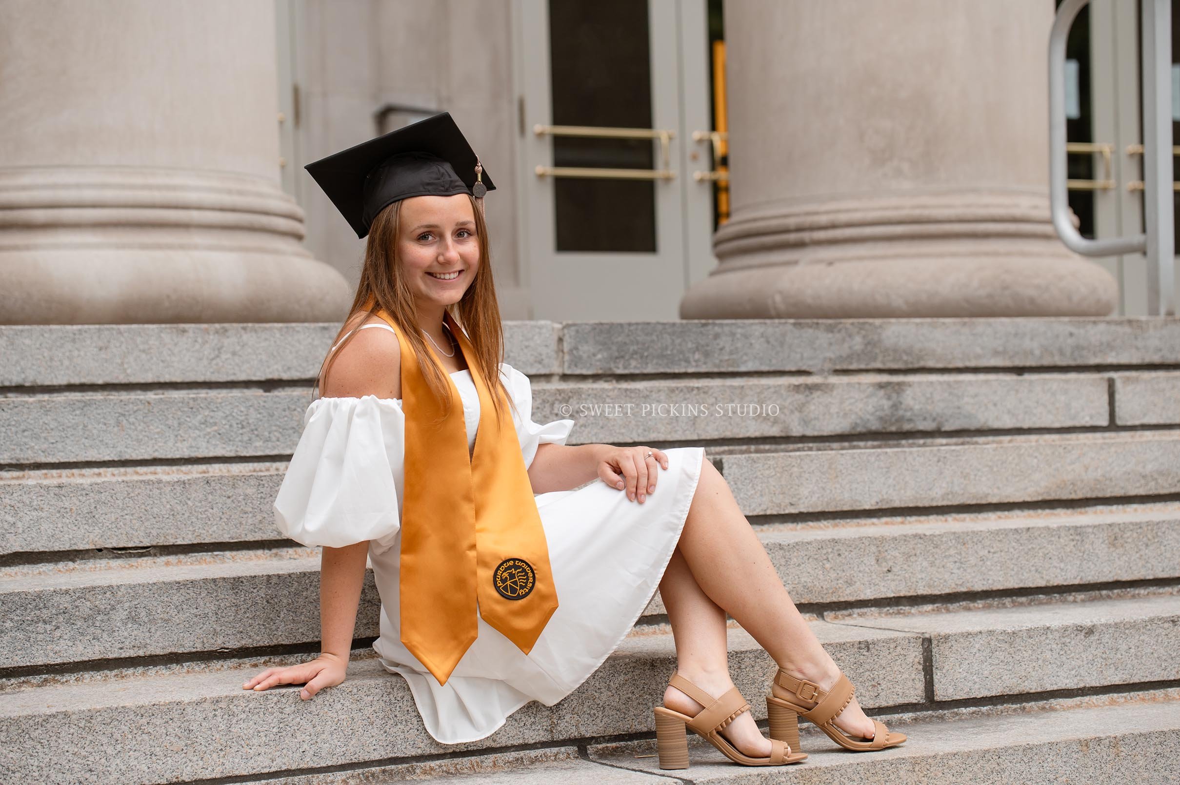 Madison | Purdue Graduation Photography in Fall — Sweet Pickins Studio ...