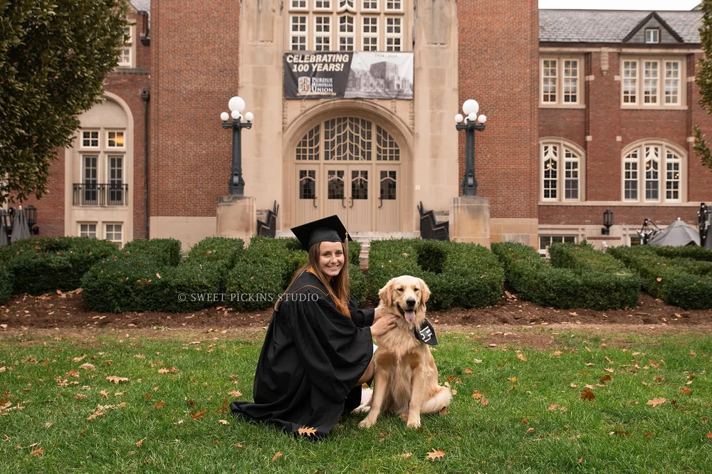 Madison | Purdue Graduation Photography in Fall — Sweet Pickins Studio ...