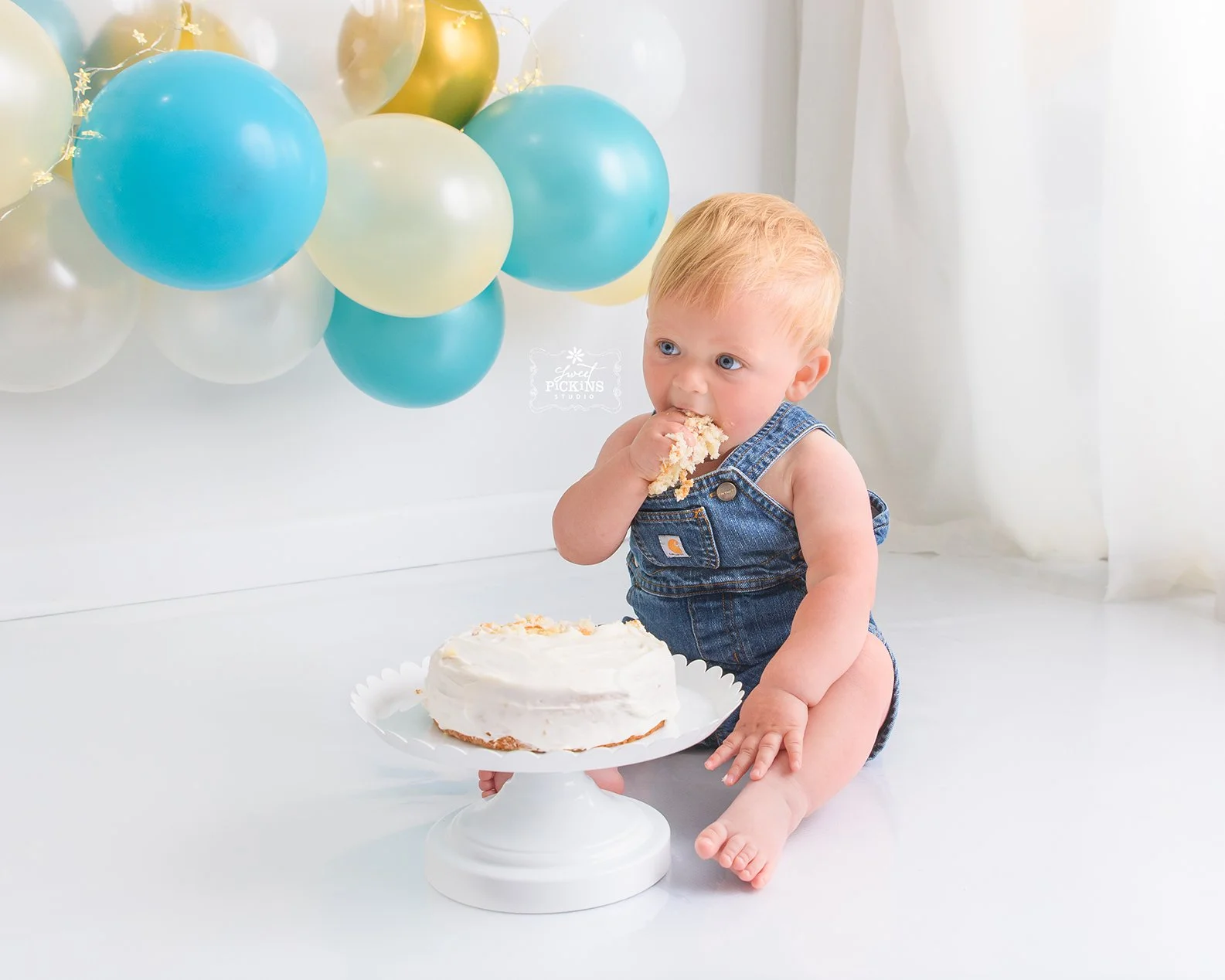 One Year Old Cake Smash Photography — Sweet Pickins Studio Photography ...