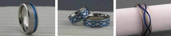 Tell me more about Anodized Wedding Rings — Unique Titanium Wedding Rings