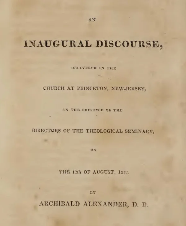 Archibald Alexander (1772-1851) — Log College Press