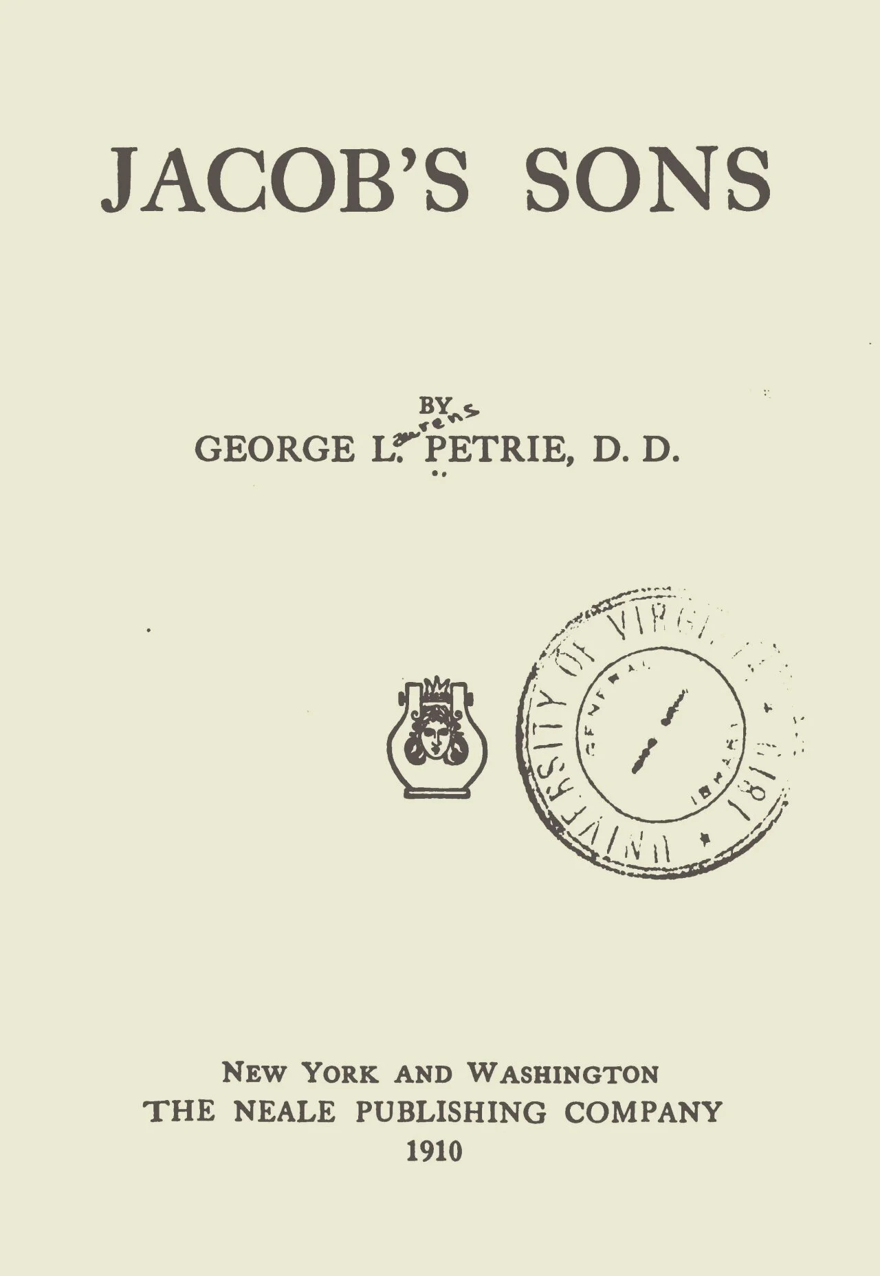George Laurens Petrie (1840-1931) — Log College Press