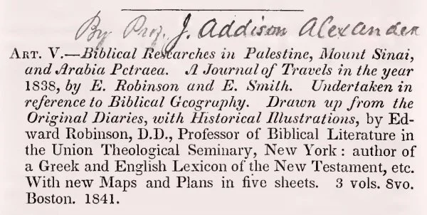 Joseph Addison Alexander (1809-1860) — Log College Press
