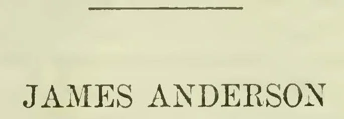 James Anderson (1678-1740) — Log College Press