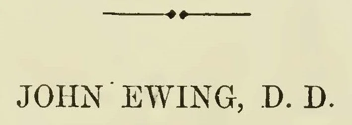John Ewing (1732-1802) — Log College Press