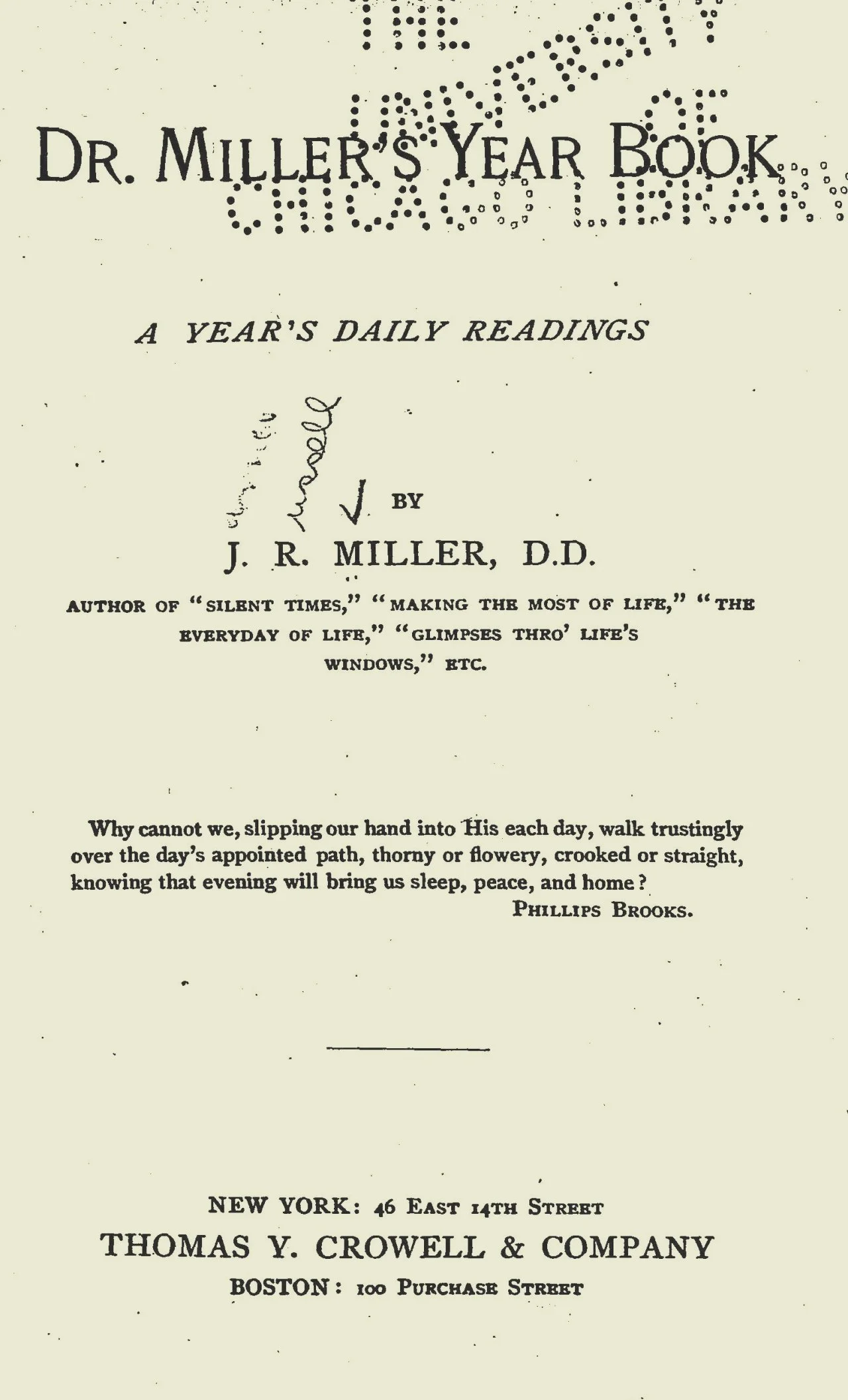 James Russell Miller (1840-1912) — Log College Press
