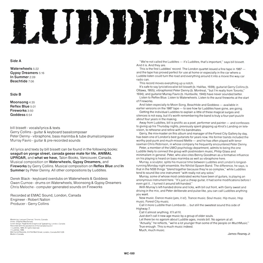 Luddites - S/T (LP) — SÉANCE CENTRE