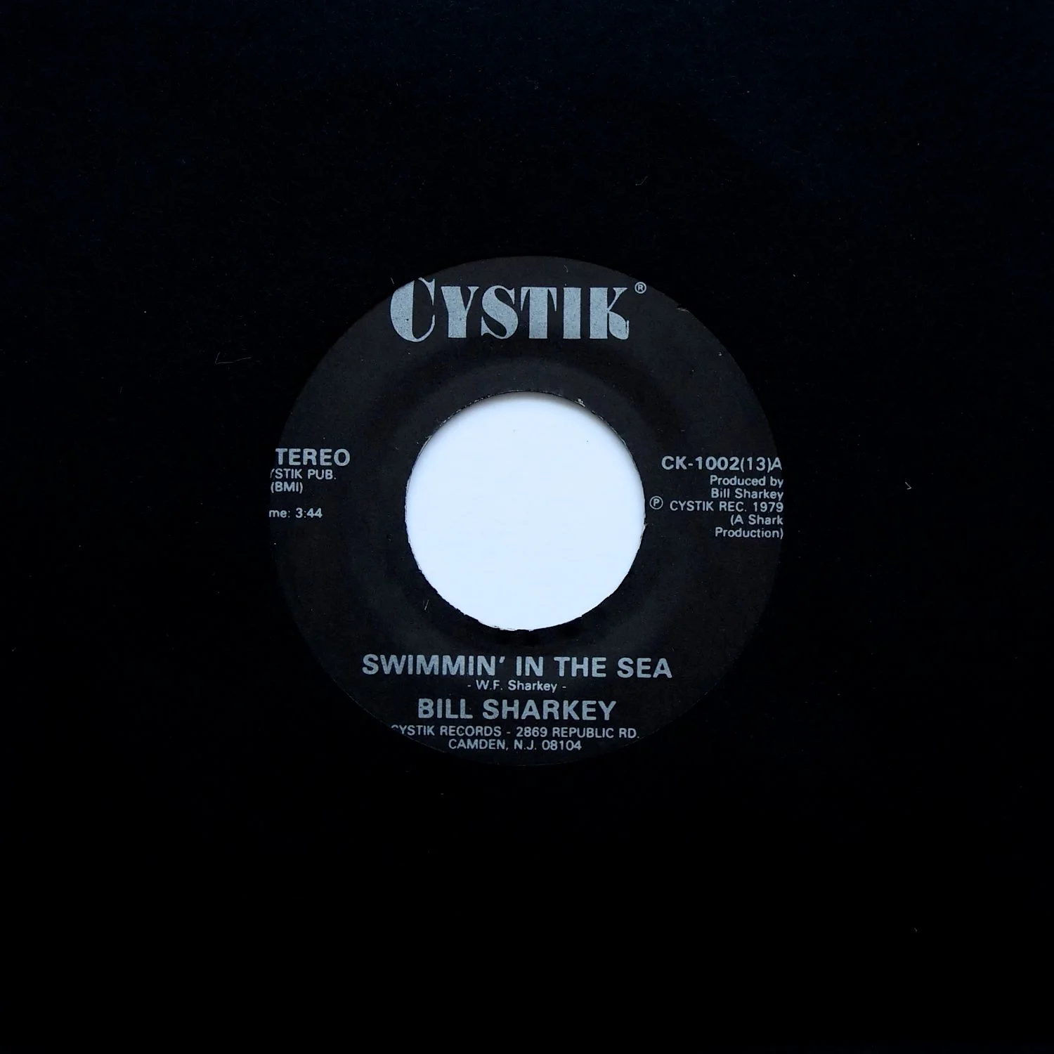 Bill Sharkey - Swimmin' In The Sea (7") — SÉANCE CENTRE