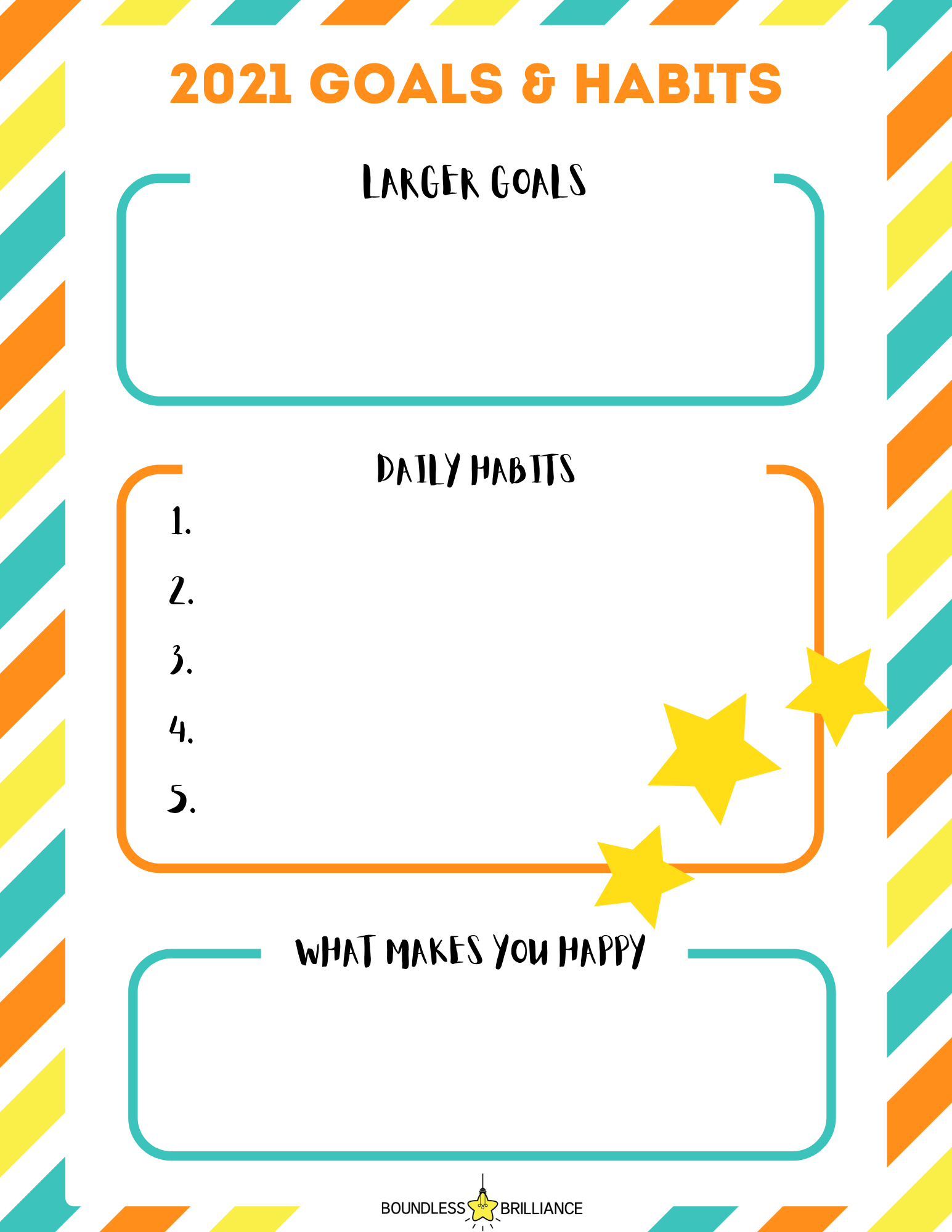 Creating Routines & Setting Goals for 2021 — Boundless Brilliance