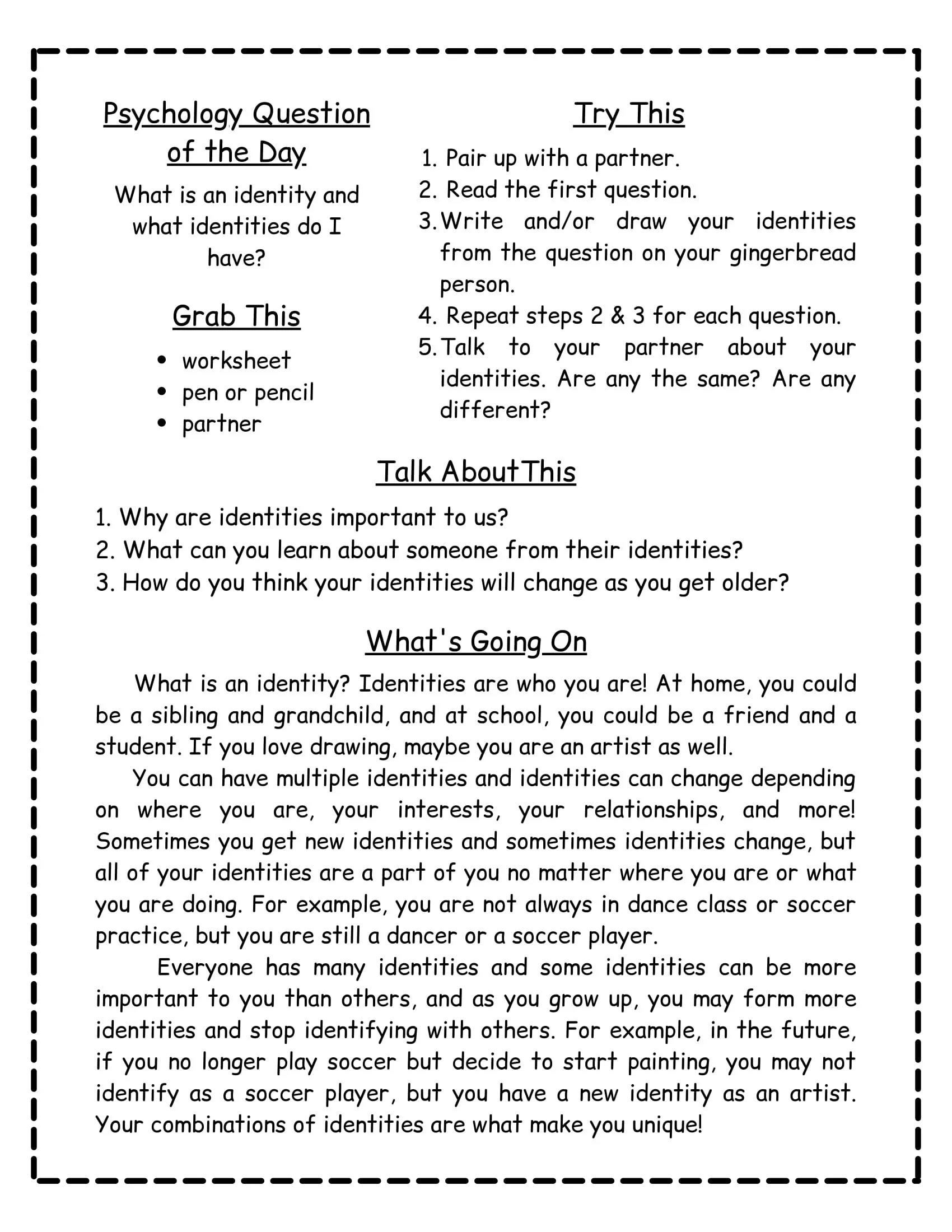 A Gingerbread Recipe for Social Identity — Boundless Brilliance