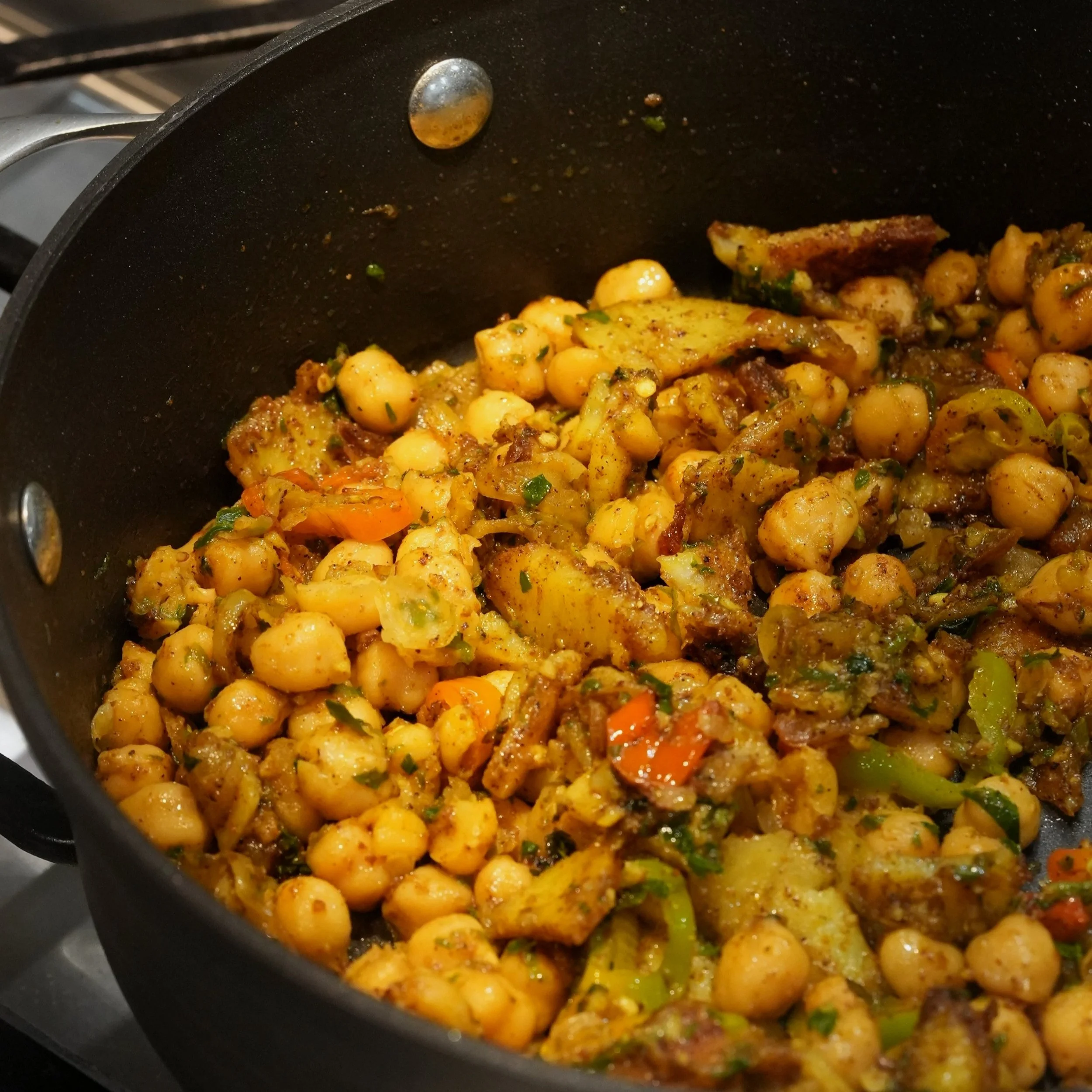 Trinidadian Chana Aloo (Chickpea and Potato Curry) — Alice Sun