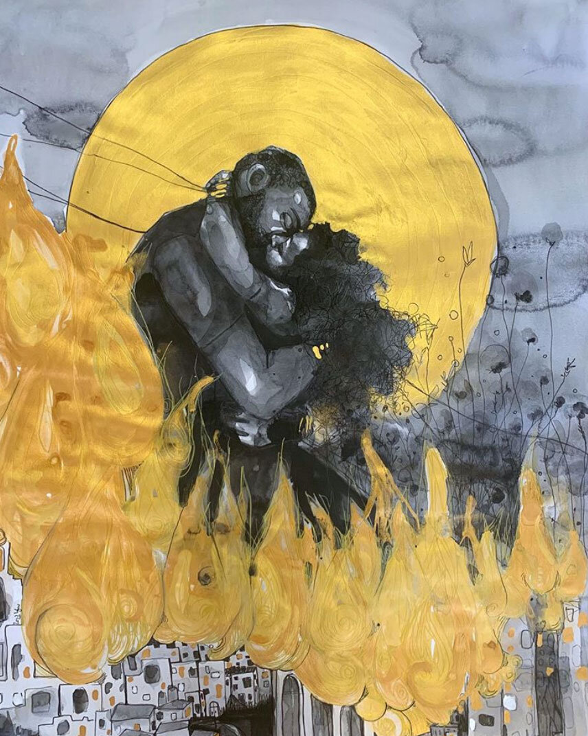 The Last Kiss Painting