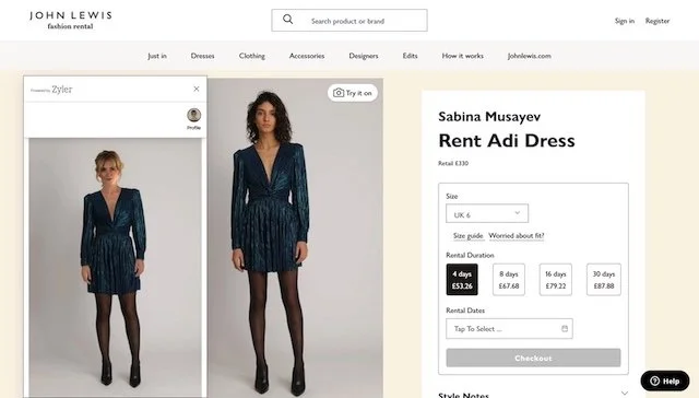 Zyler virtual try-on tech drives 30%+ of sales on John Lewis fashion ...