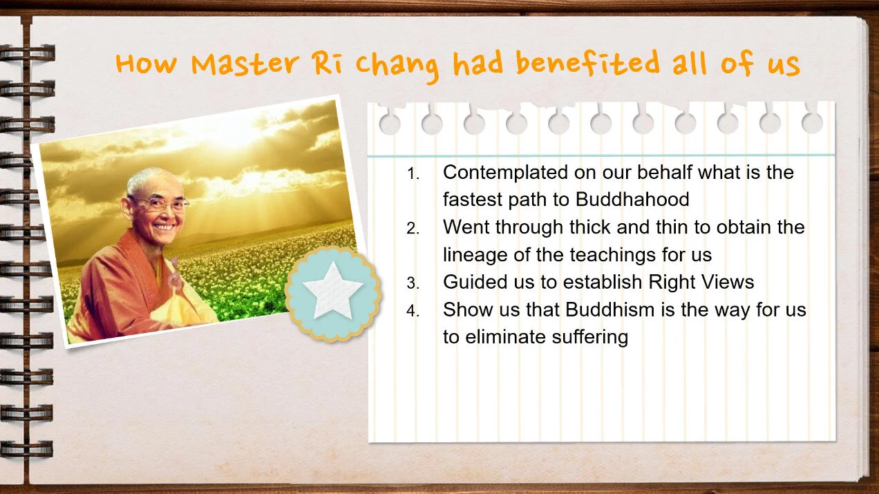 BW Monastery 吉祥宝聚寺 — How Master Ri Chang Had Benefited All of Us