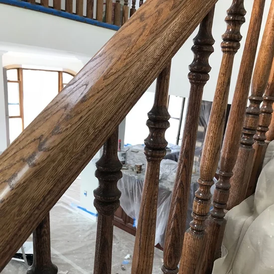 Staining Stair Railings