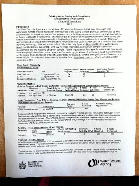 Tompkins - A Safe, Friendly Village!