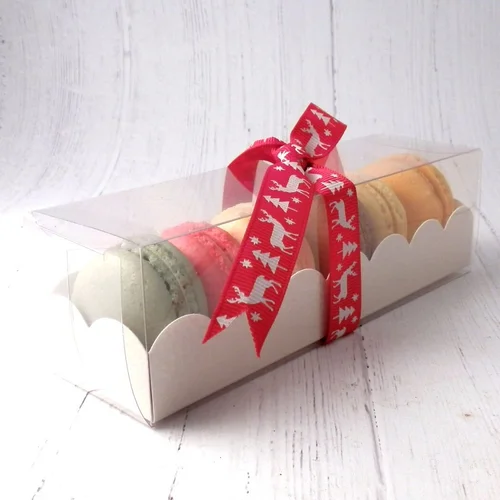 Macaron Boxes & Packaging — Clear macaron box - medium