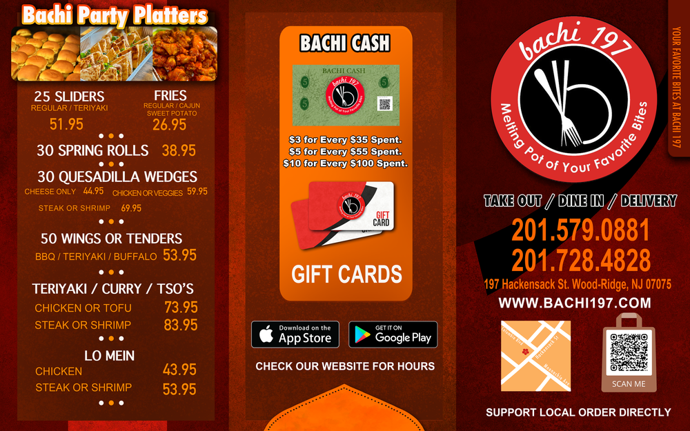Our Menu — Bachi 197