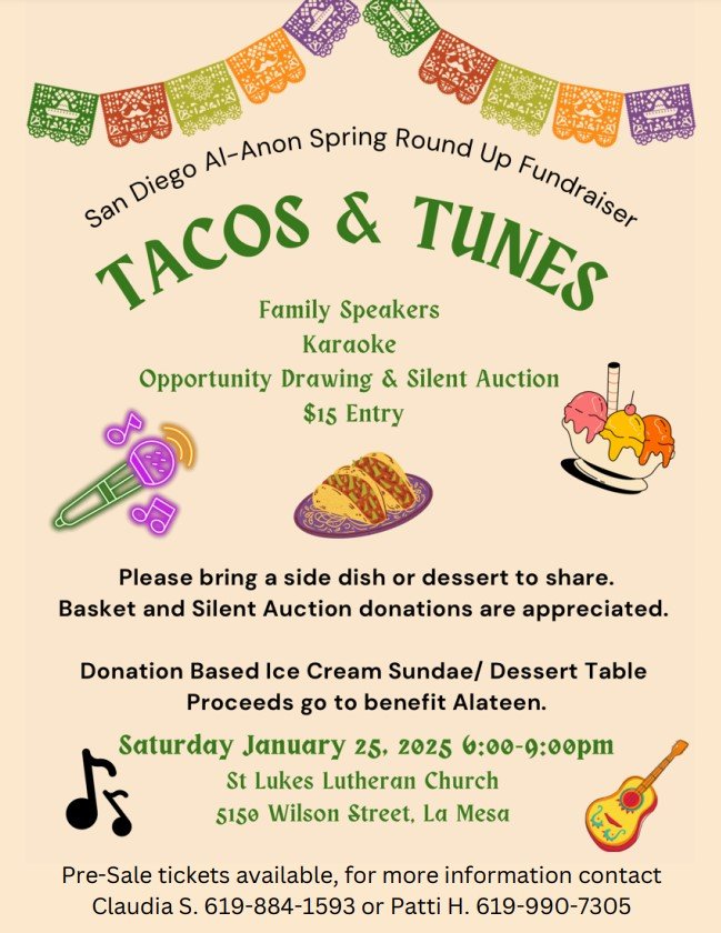 Flyers — Al-Anon San Diego