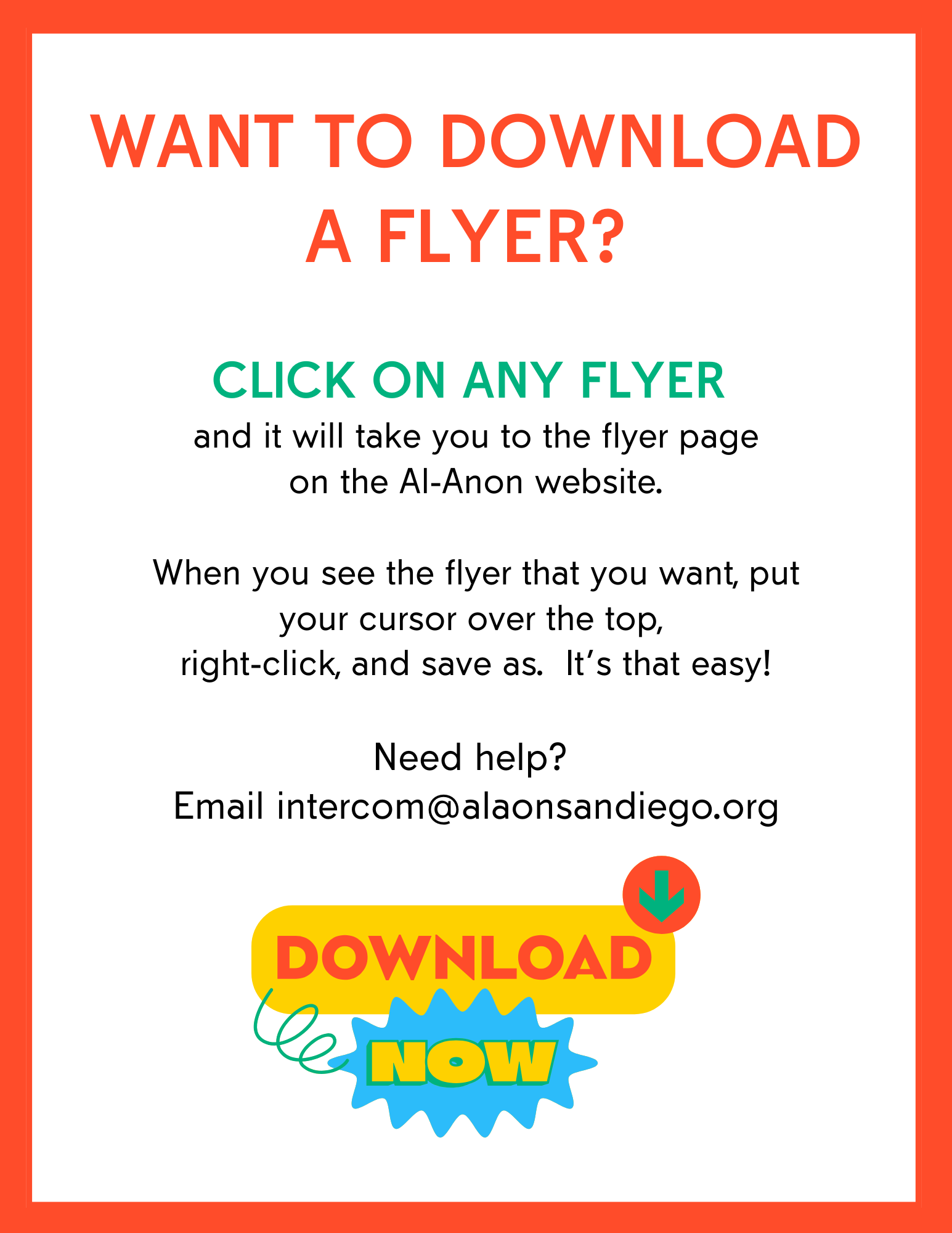 Flyers — Al-Anon San Diego