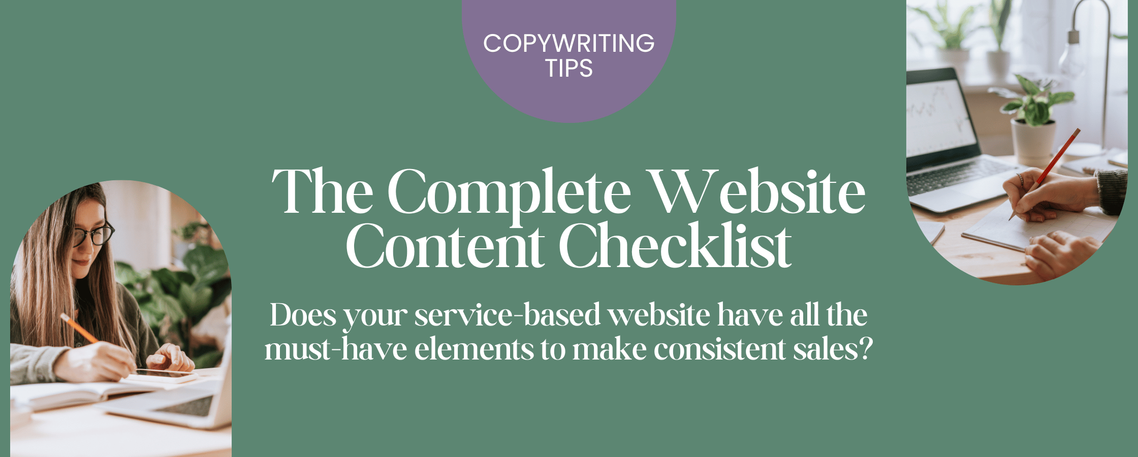 Website Content Checklist for Service Providers — Web Copy Collective