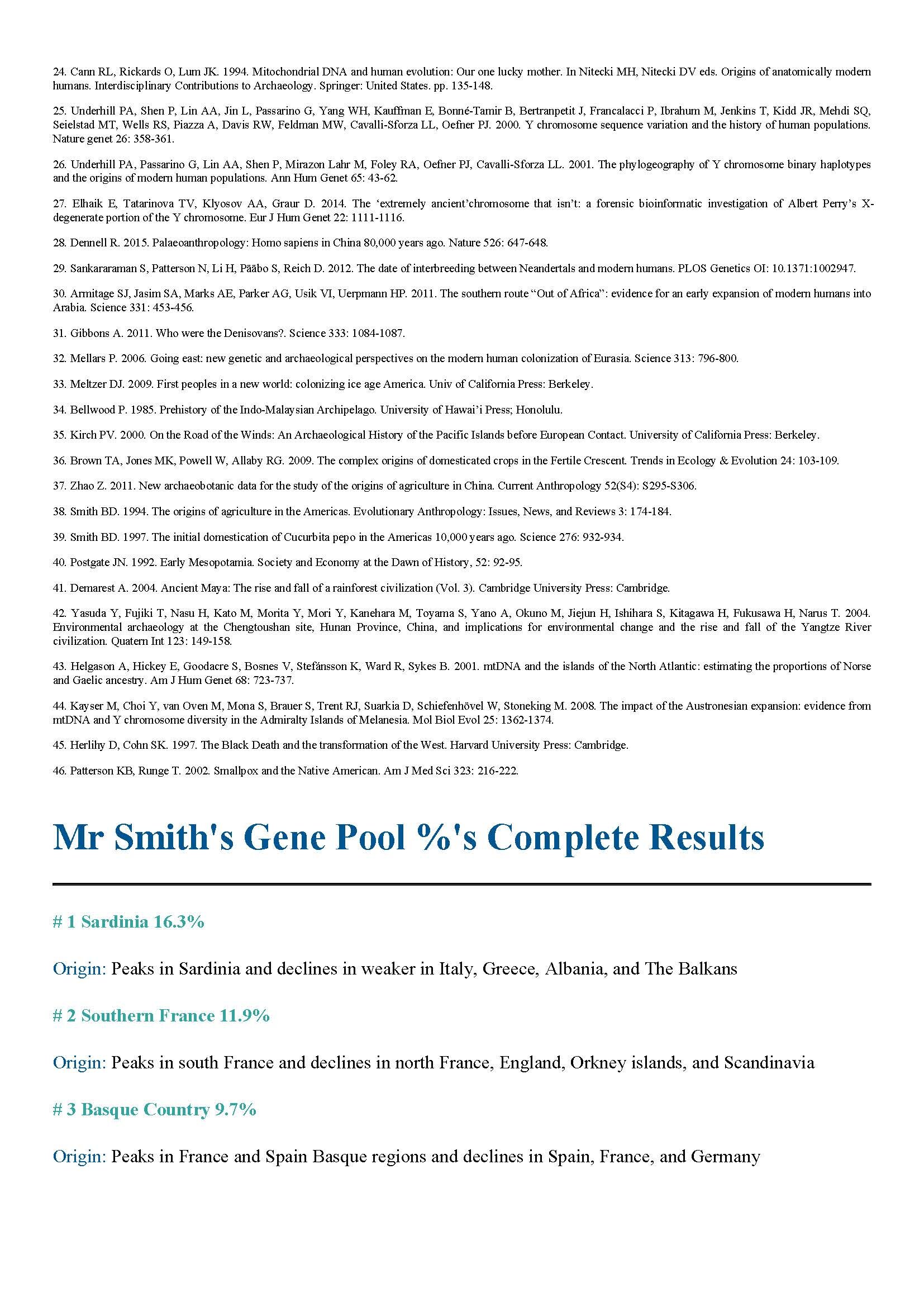Gps Origins Ancestry Test Example Results Validity Genetics Dna And