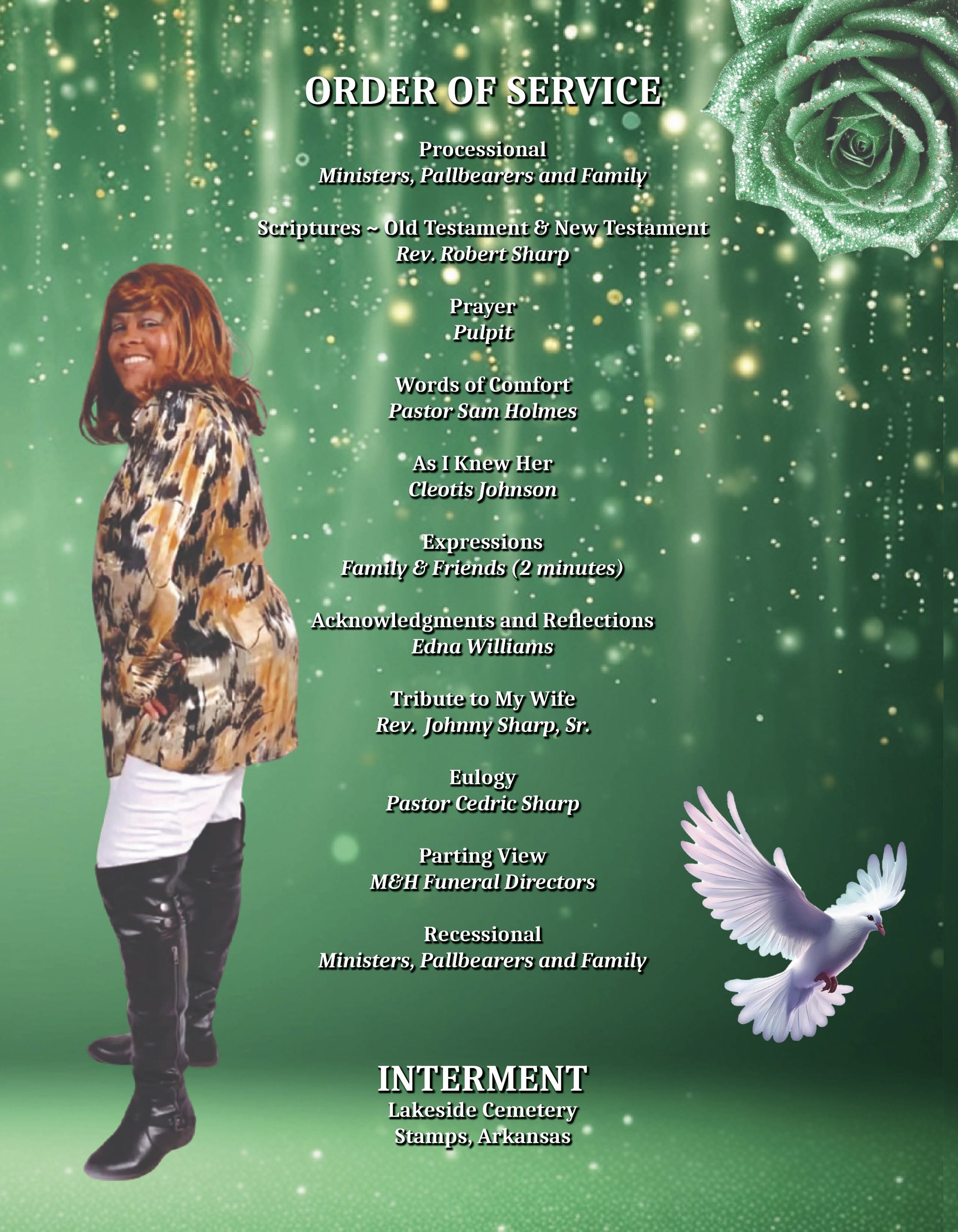 Mrs. Patricia Sharp — McFadden & Hitchye Funeral Enterprises