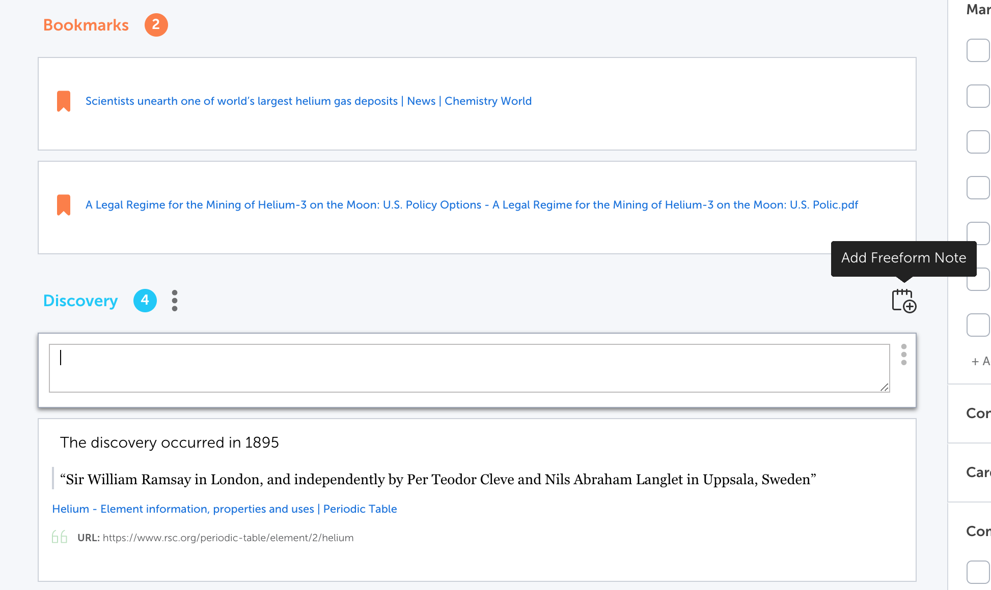 Add a Freeform Note to your Project — PowerNotes