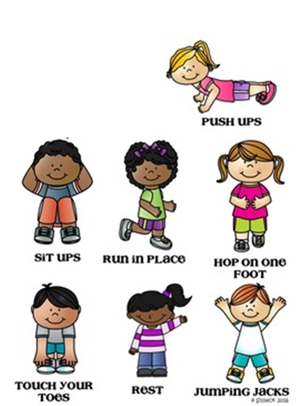 Kid Hopping On One Foot