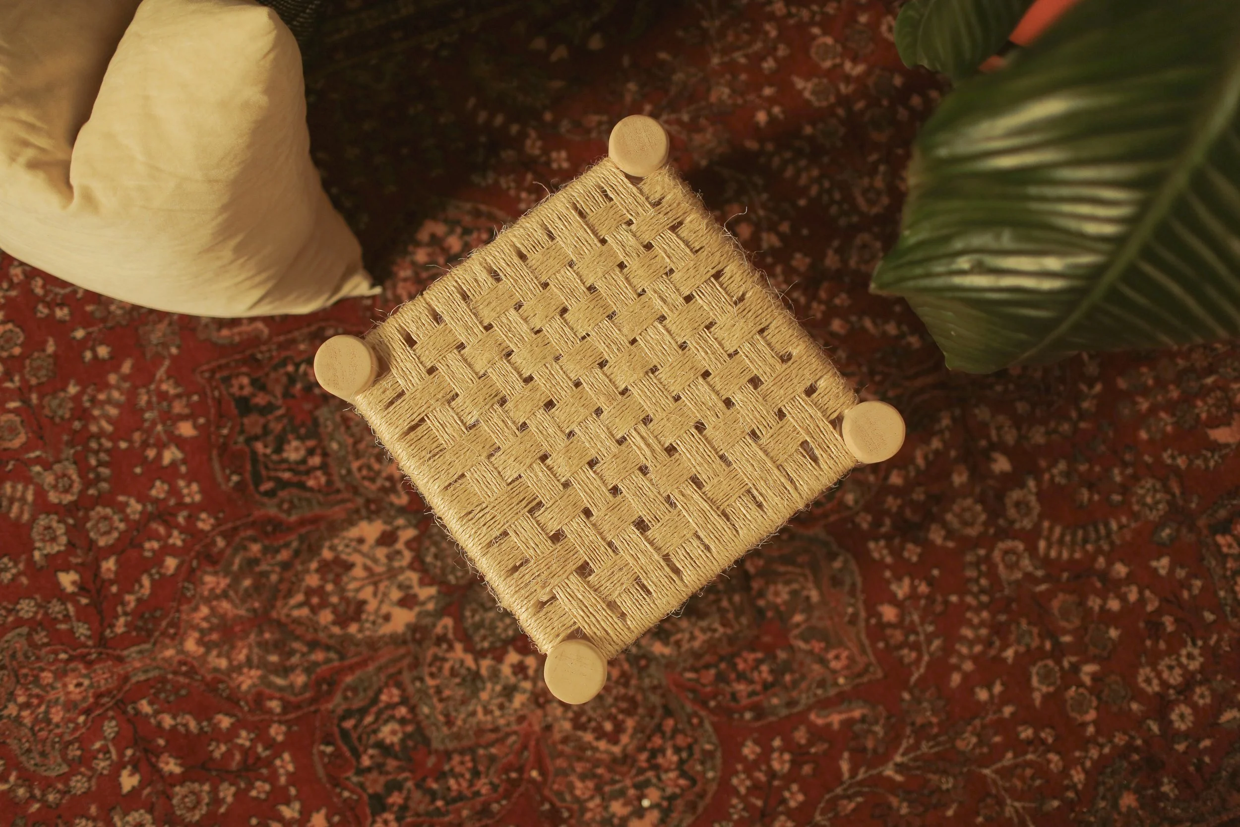 DIYing a Basket Weaved Wooden Stool — The Sorry Girls