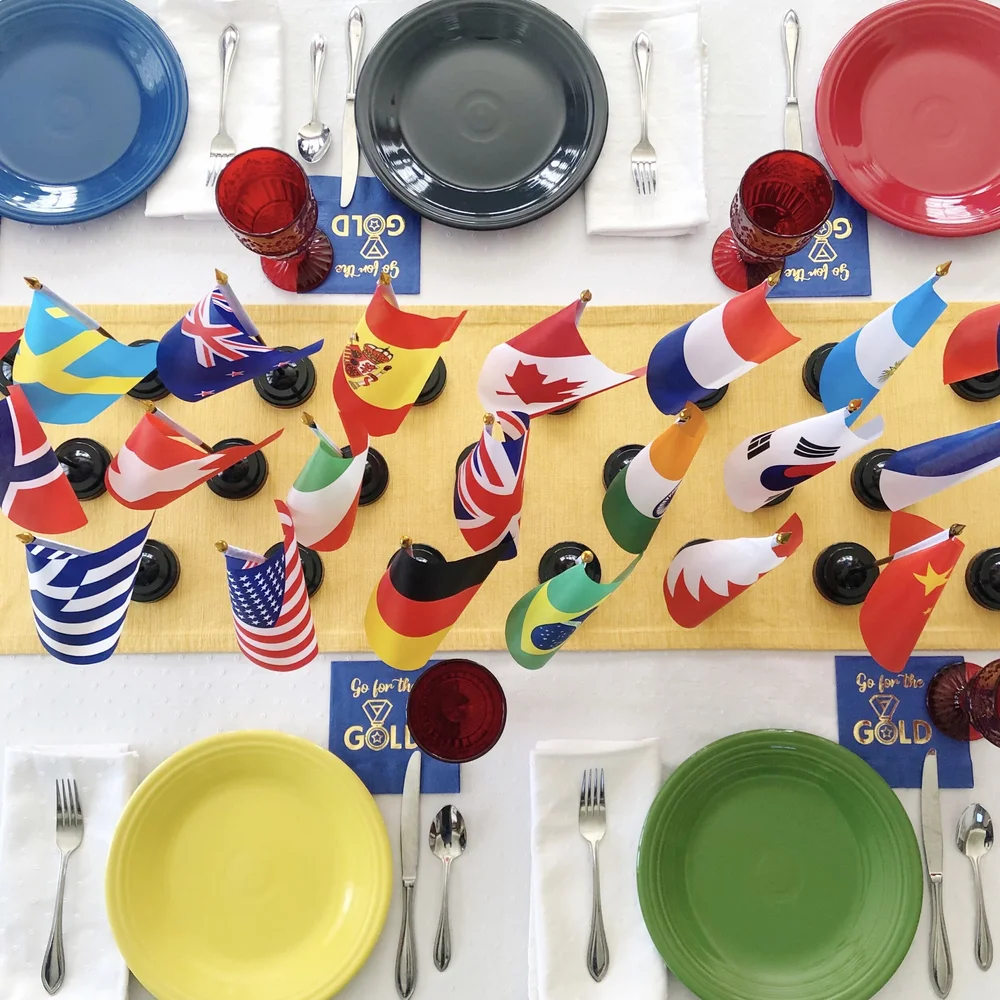 Parade of Nations Tablescape for the Olympic Opening Ceremony ...