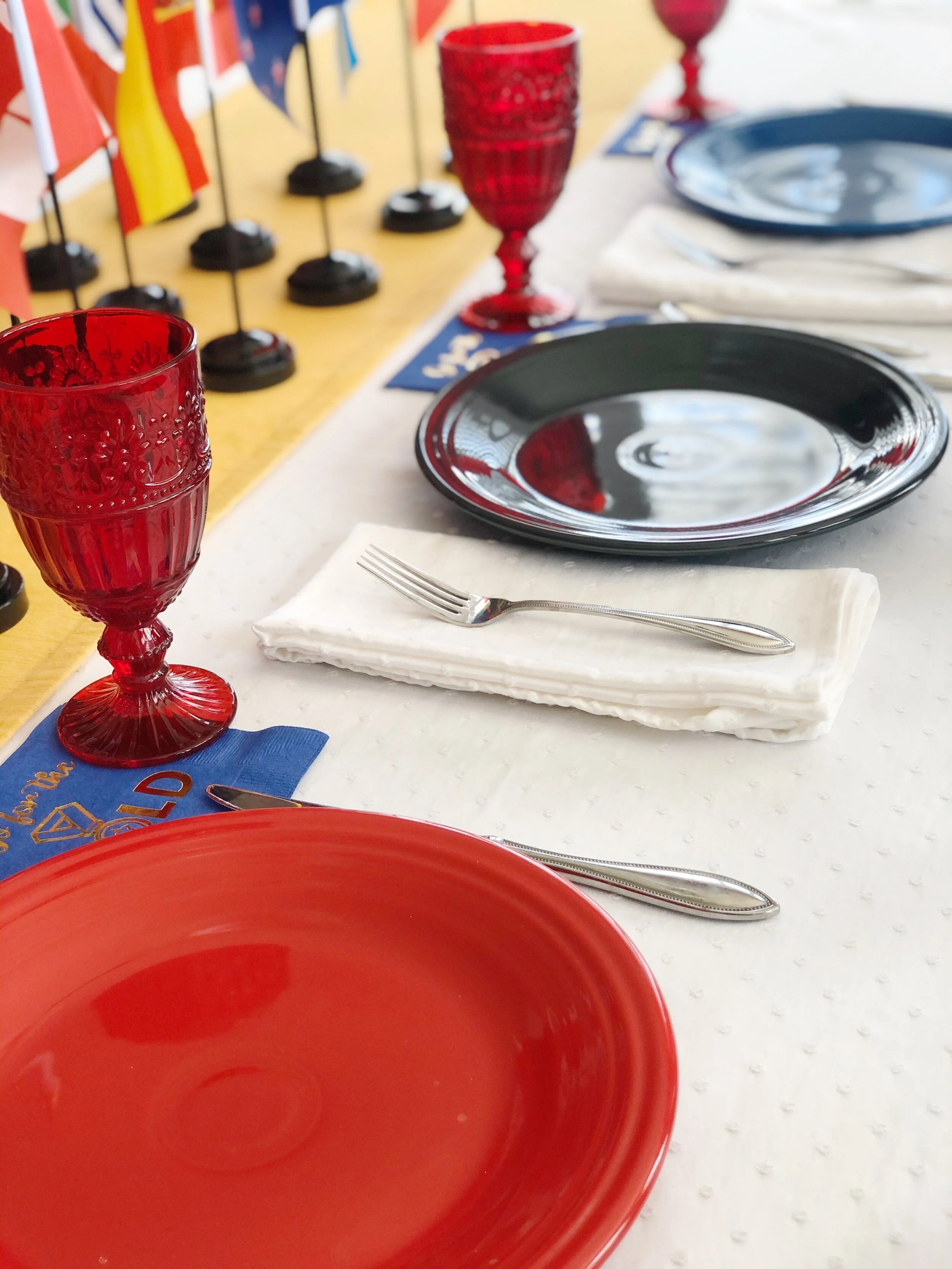 Parade of Nations Tablescape for the Olympic Opening Ceremony ...