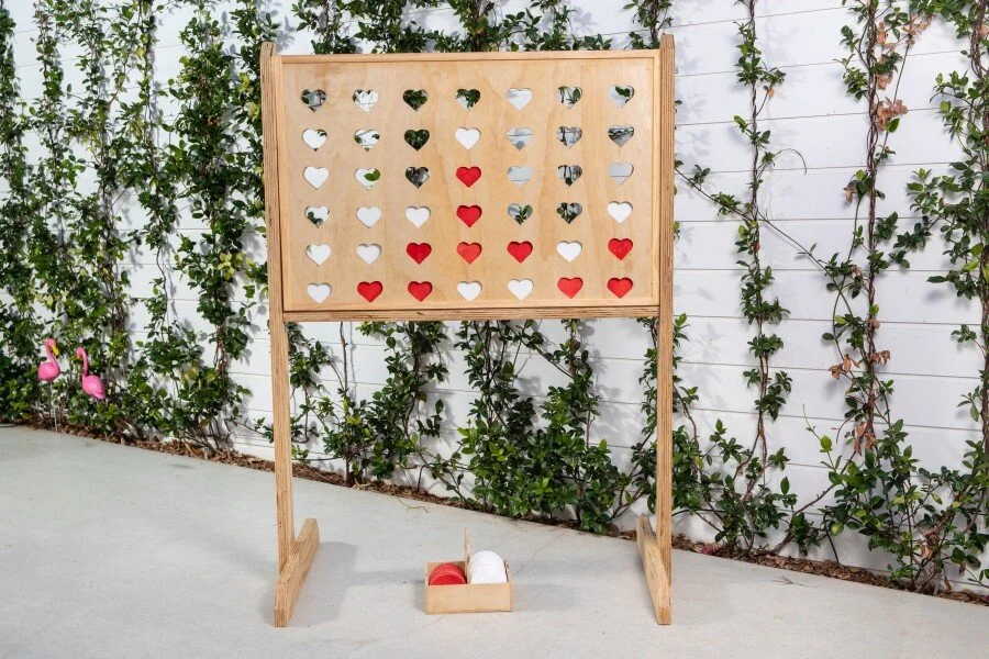 Heart Connect Four — Bear and the Beanstalk | Hire lawn and backyard ...