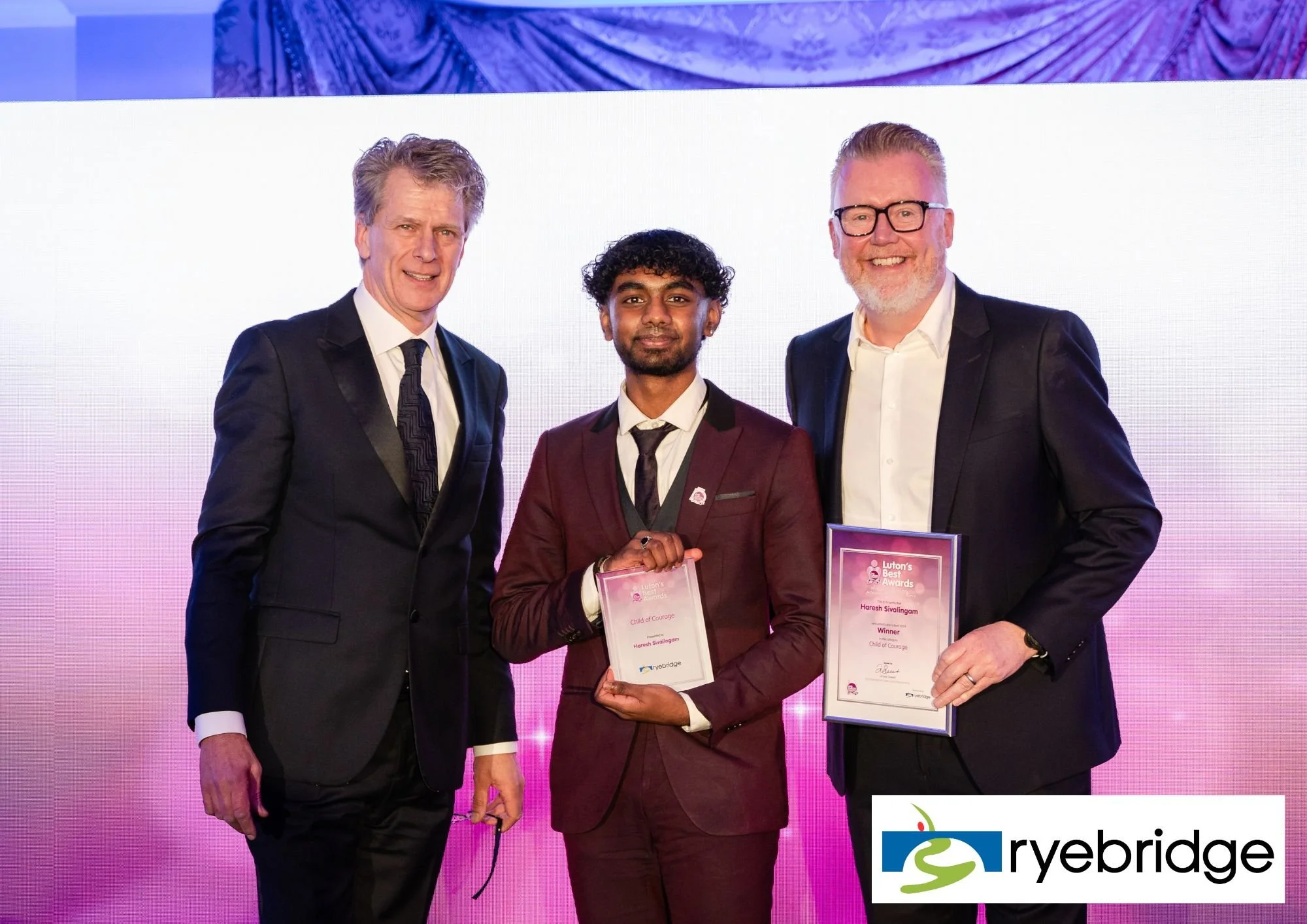 Ryebridge owner honours Child of Courage winner at Luton's Best Awards ...