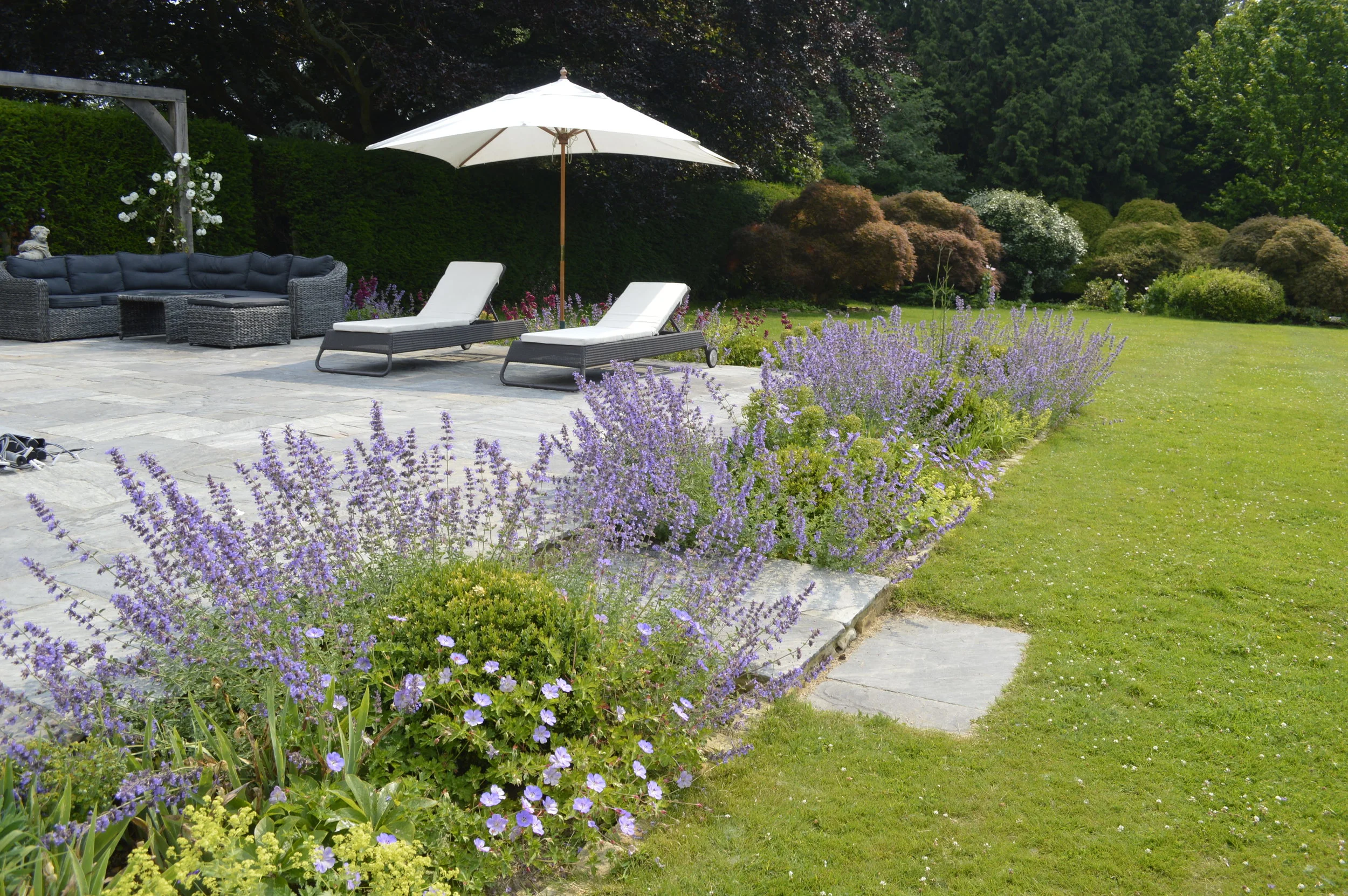 Swimming Pool Terrace Design — Bo Cook Landscape & Garden Design — Bo ...