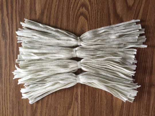 All Natural Warm White - 100 #4, #6, or #8 Sized Primitive Hand Cut ...