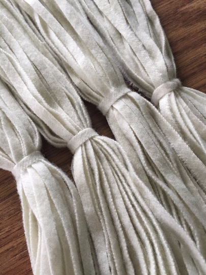 All Natural Warm White - 100 #4, #6, or #8 Sized Primitive Hand Cut ...