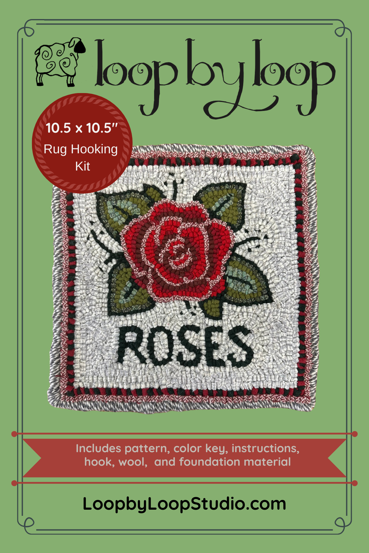 DIY KIT - Bee Table Runner - Complete 12x40" Primitive Rug Hooking Kit ...