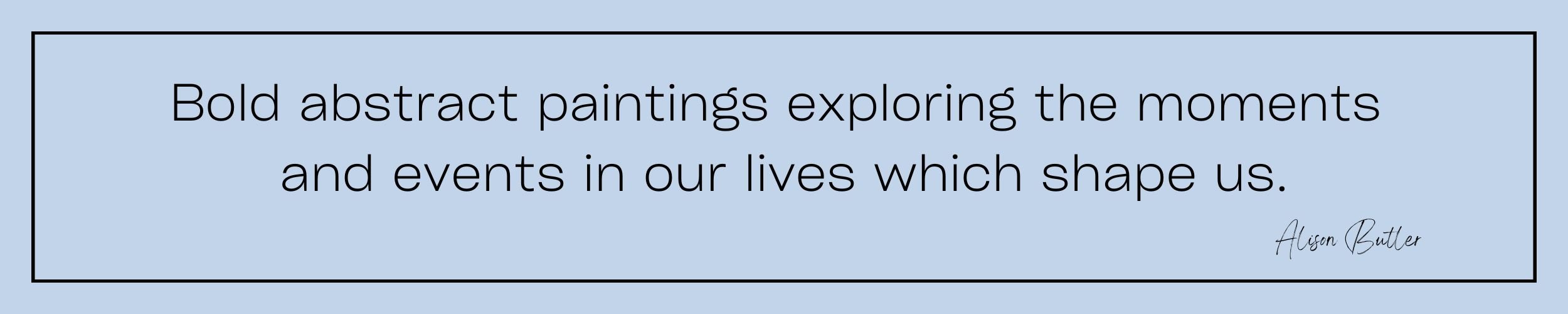 Alison Butler Artist Contemporary Original Paintings