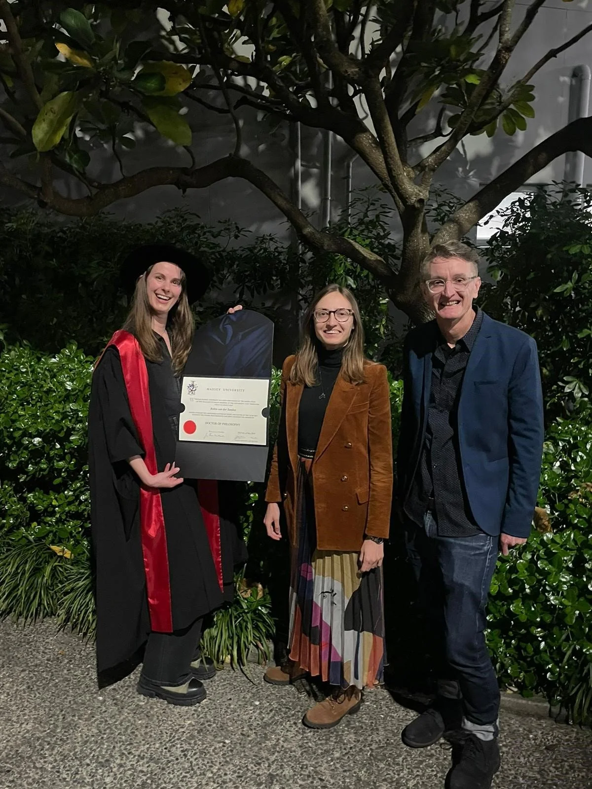Robin van der Sanden's PhD graduation — SHORE & Whariki Research Centre