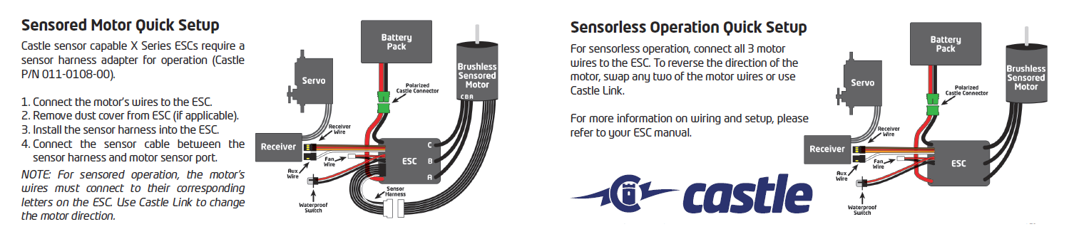 MOTOR SERIES: SENSORED VS SENSORLESS — Castle Homepage