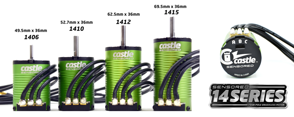 NEW PRODUCT: 1412 SERIES MOTORS FOR SERIOUS TORQUE — Castle Homepage