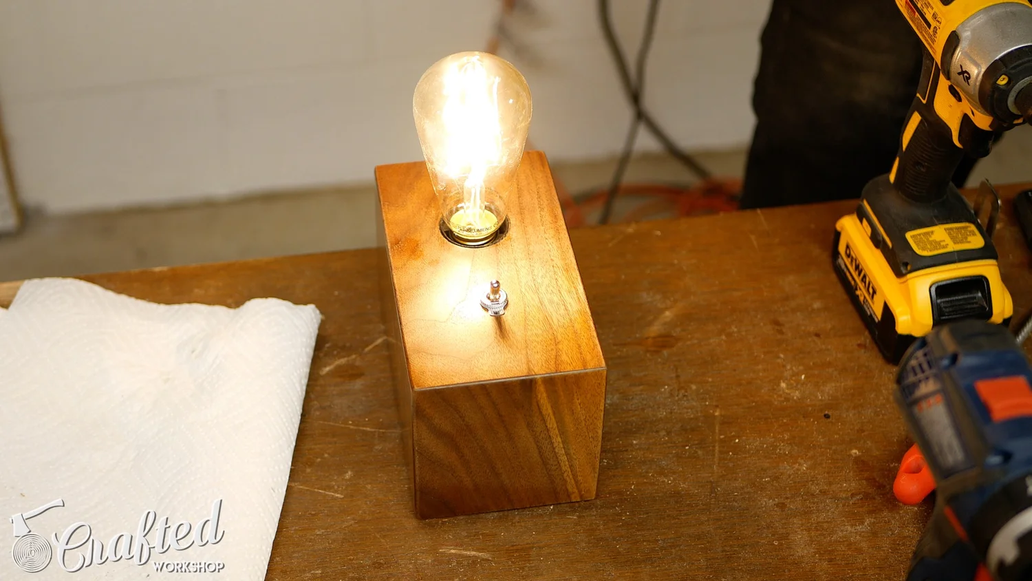 How To Build A DIY Edison Bulb Lamp — Crafted Workshop