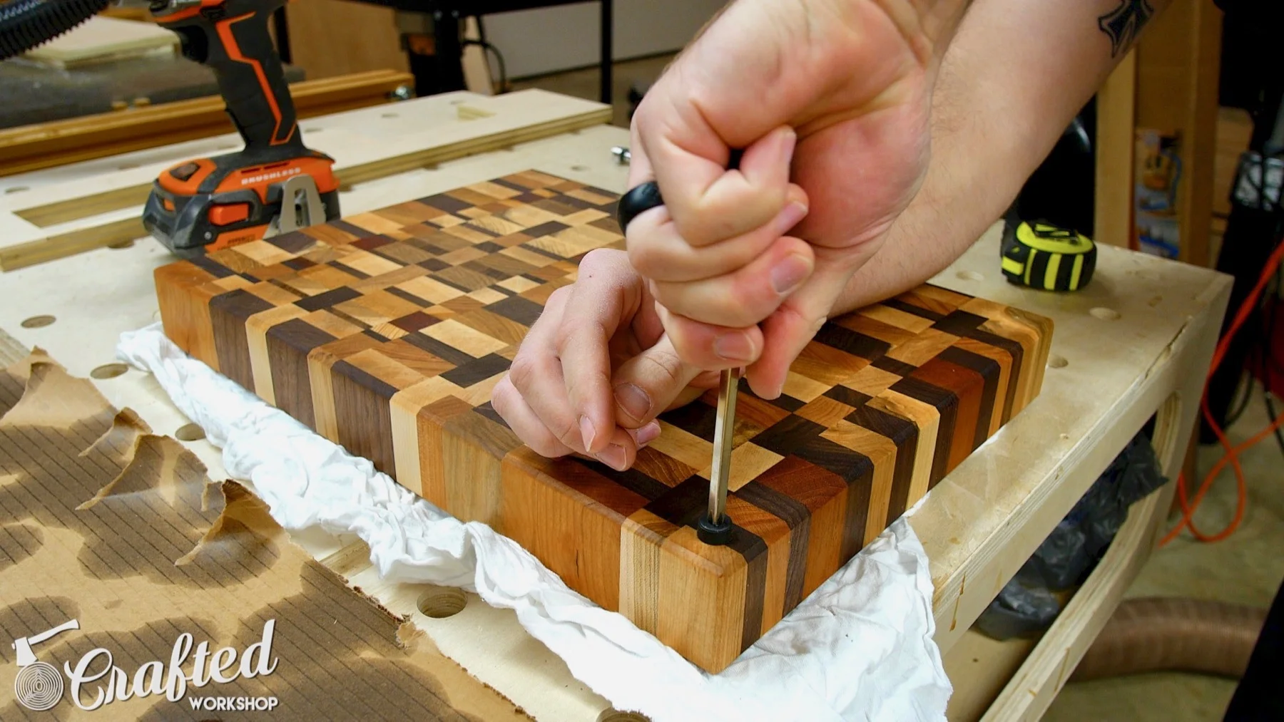 How To Make End Grain Cutting Boards from Scrap Wood — Crafted Workshop