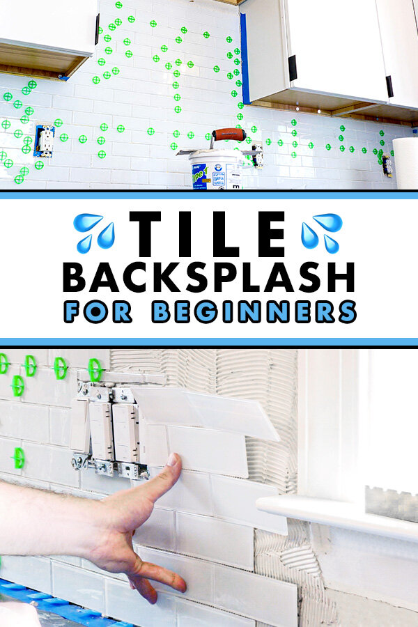 How To Install Subway Tile 🛠 Installing TILE BACKSPLASH for the FIRST ...